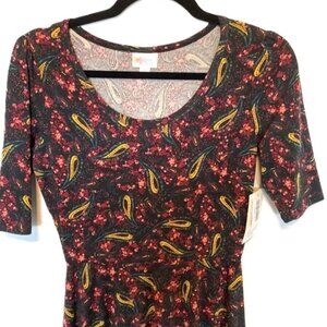 LuLaRoe | Dresses | Lularoe Nicole Small Swing Dress Retro Fit And ...